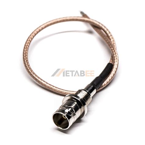 Bulkhead Bnc Female To Bare Wire Cable Assembly Metabeeai