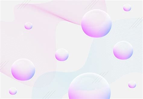 Premium Vector Bubble Gradient Background Vector Design