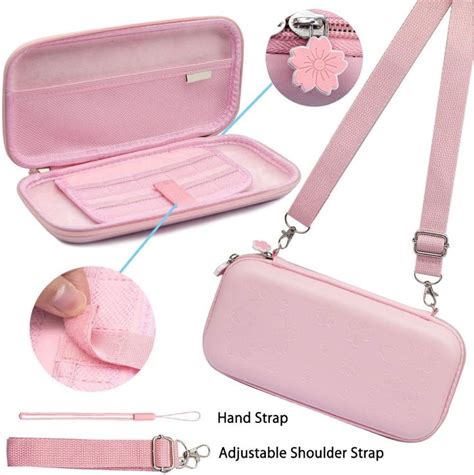 Pink Switch Case 🌸 Nintendo Switch Bag Cases Pink Gaming Pink