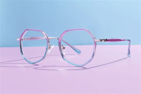 Bonnie Geometric Two Tone Eyeglasses Fytoo Optical