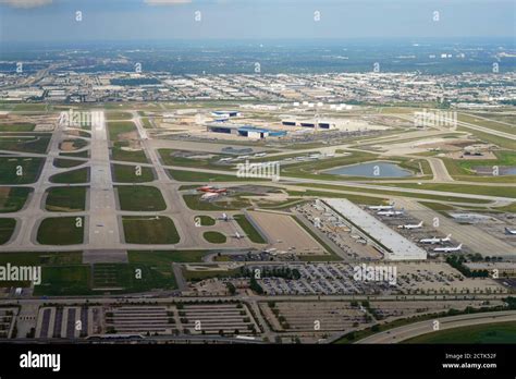 Chicago Airport Aerial View Chicago Ohare International Airport
