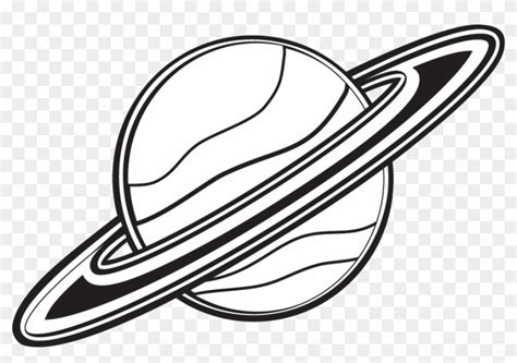 Planet Clipart Black And White