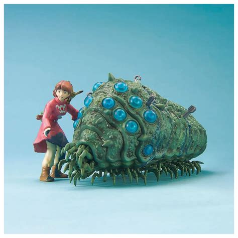 Id9 Ghibli Maquette Nausicaa 04 Ohmu Bleu Et Nausicaa