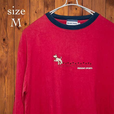 Persons Sports パーソンズスポーツ ロンt【m】犬 刺繍 メルカリ