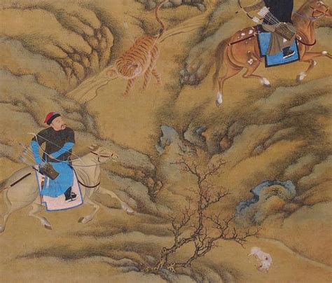 康熙狩猎图博物馆康熙图片狩猎图大山谷图库