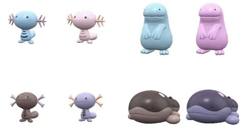 Pokemon Go Shiny Wooper Shiny Quagsire Shiny Paldean Wooper And