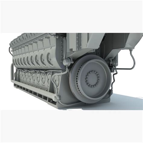 Emd Locomotive Electro Motive Diesel Engine 3d Model Download Engine On