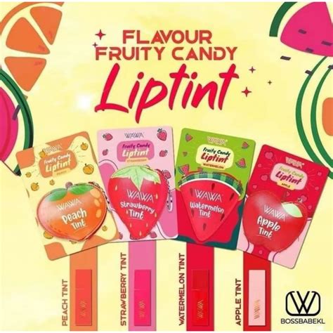 Wawa Liptint Fruity Candy Long Lasting 💯original Hq Shopee Malaysia