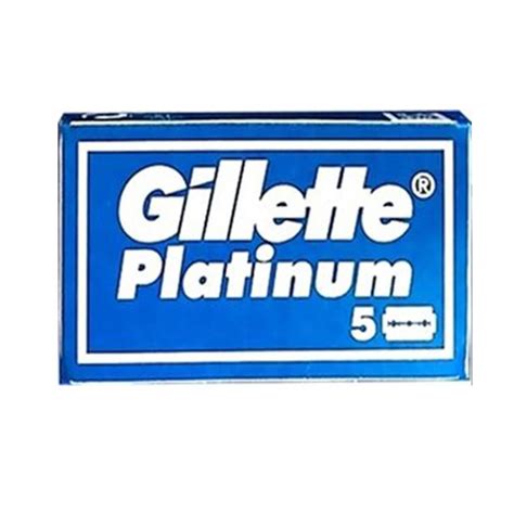 Gillette Platinum Classic Double Edge Razor Blades 5 Count Smallflower