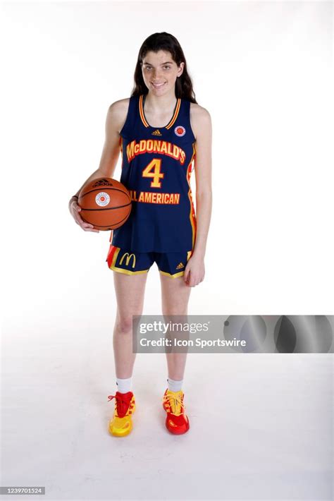 Mcdonalds High School All American Justine Pissott Poses For A Photo