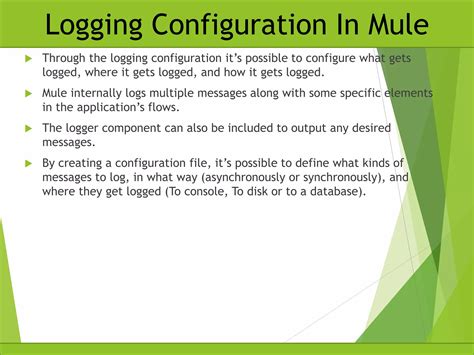 Logging Configuration In Mule Ppt
