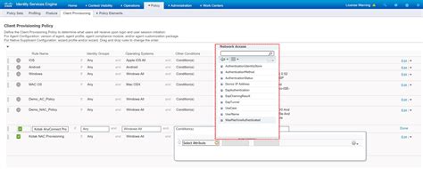 Solved Customize Network Access Conditions Cisco Community