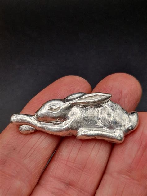 Sleeping Silver Hare Pendant Morpheus • Lucylou Designs
