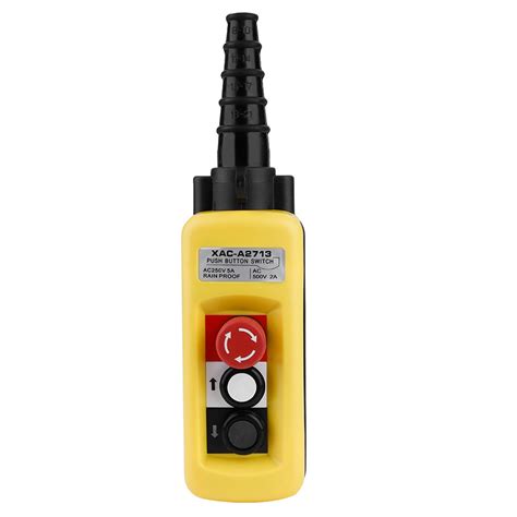 Hoist Push Button Switch Crane Hoist Control Crane Chain Hoist Push
