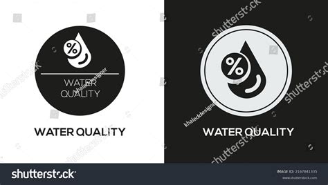 Creative Water Quality Icon Vector Sign Stock Vector Royalty Free