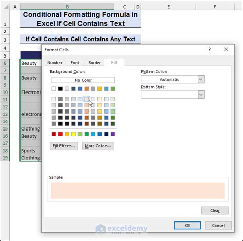 How To Apply Conditional Formatting Formula In Excel If Cell Contains Text Methods
