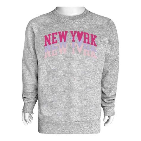 Sudadera Simply Basic Talla 6 Cuello Redondo Con Estampado New York