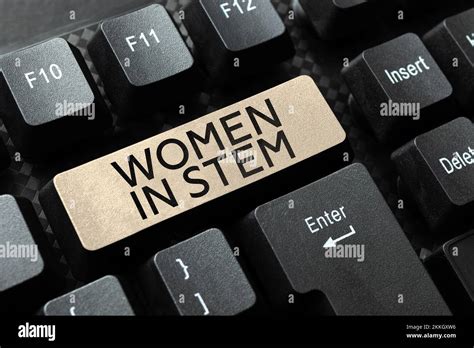 Writing Displaying Text Women In Stem Business Showcase Science