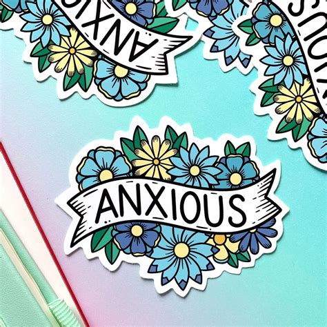 Anxious Sticker Introverts Introvert Gifts Introvert Vinyl Etsy