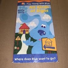 Blues Clues All Kinds Of Signs Vhs 2001 For Sale Online Ebay