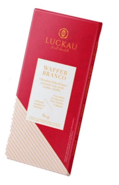 Waffer Luckau Zero AÇucar Branco 80 G Ryka Express