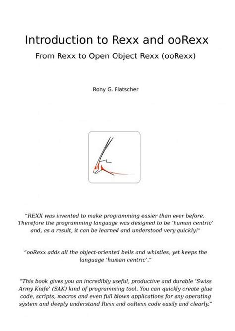 Introduction To Rexx And Oorexx Rony G Flatscher Boek