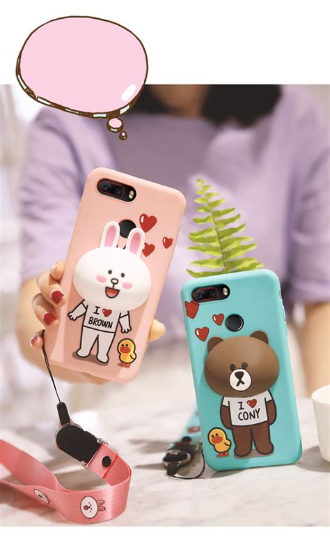 3d Cartoon Soft Silicone Multi Function Protective Case With Lanyard For Nubia Z18 Miniz18