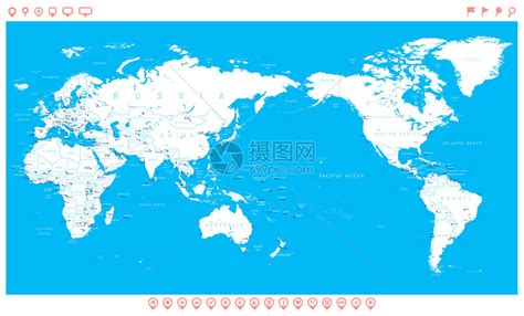 世界白色蓝色亚洲在中心插画图片下载 正版图片402410996 摄图网
