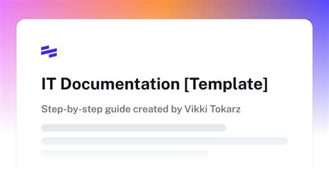 It Documentation Template Scribe
