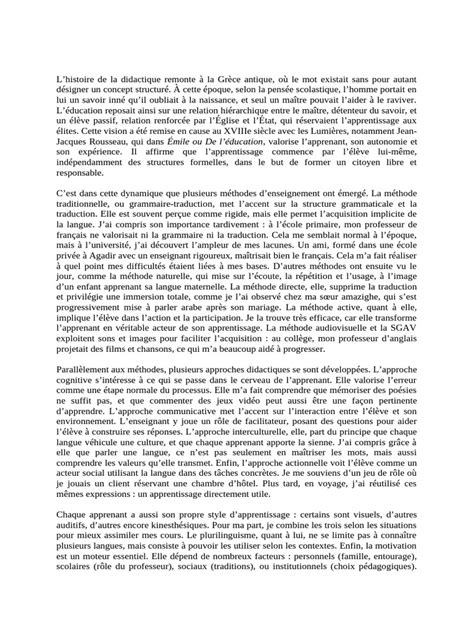 Évolution Des Méthodes Didactiques Pdf Apprentissage Pédagogie