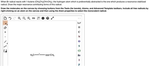 Solved When Br Radical Reacts With Butene Chchzch Chz The Hydrogen