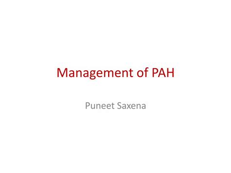 Pdf Management Of Pah €¦ · Treatment Of Pah Initial