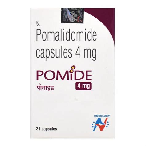 Pomide Pomalidomide 4mg Capsule At Rs 6500 Bottle Pomalidomide In