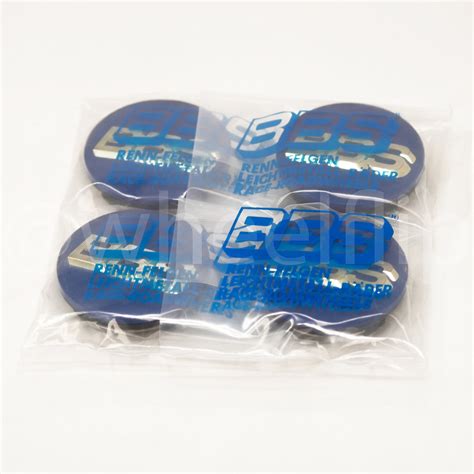 Bbs 70mm 4 Tab Center Cap Blue Gold Wheelflip