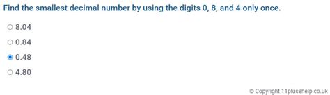 11 Plus Year 4 Maths Decimal Mini Mock Test Best 11 Plus Online