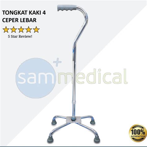 Jual Tongkat Kaki 4 Ceper Lebar Fs 921l Tongkat Jalan Shopee Indonesia