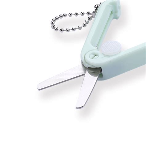 Mini Retractable Scissors Green Stationery Pal