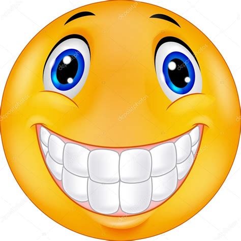 Caricatura De Cara Sonriente Tonta
