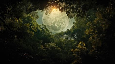 Premium Photo A Photo Of A Solar Eclipse With A Forest Canopy Dappled Sunlight