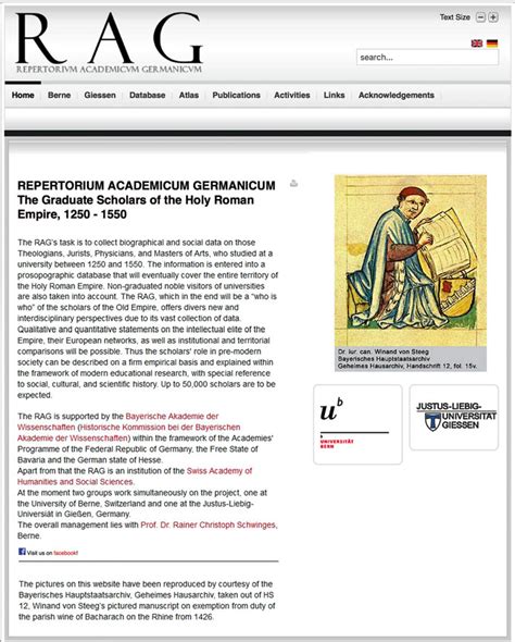 2 The Rag Website Showing A Self Portrait Of The Scholar Winand Von