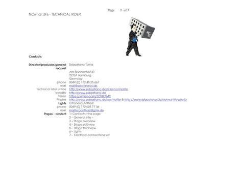 Pdf Technical Rider Kopie · 2017 11 27 · Normal Life Technical Rider General Info