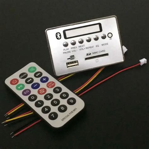 Aipinchun V Bluetooth Receiver Module WAV WMA MP Decode Board Digital LED Player FM Radio IR