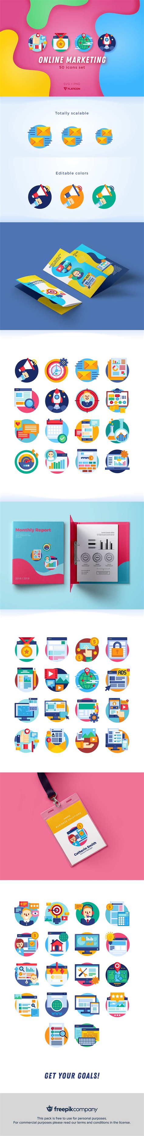 Free Online Marketing And Seo Icon Set Png And Svg Formats — Speckyboy