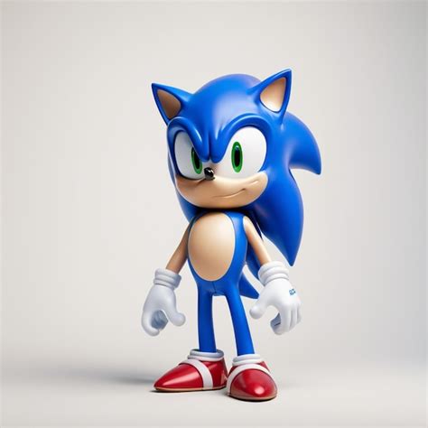 Sonic El Erizo Está Listo Para Correr Imagen Premium Generada Con Ia