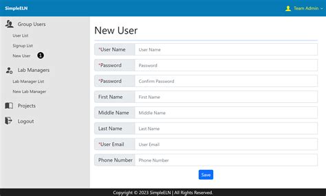 212 Create User Accounts For Team Edition — Simpleeln 100 Documentation