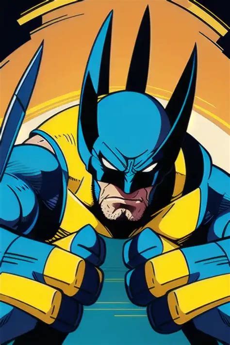 Wolverine Xmen Marvel Comics｜ai 아트 모델 And Lora Pixai