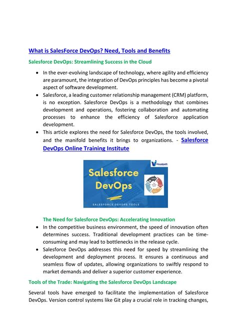 Ppt Salesforce Devops Online Training Salesforce Devops Online