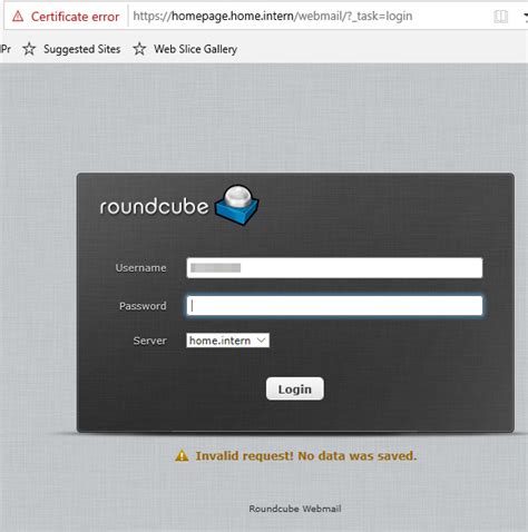Roundcube And Php7 Virtual Host Invalid Request No Data Was Saved Support Nethserver