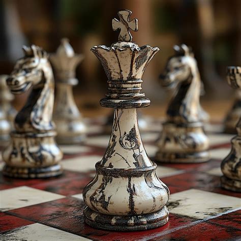 Classic Chess Game In Progress Premium Ai Generated Image