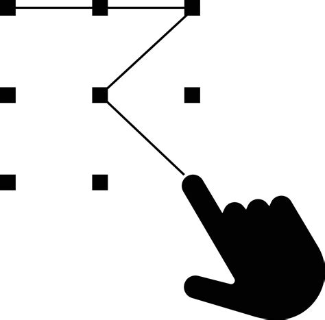 Smart Phone Password Pattern Unlock Icon 53917778 Vector Art At Vecteezy